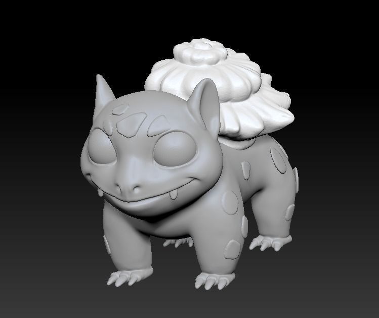 bulbasaur and shell 3D model | CGTrader