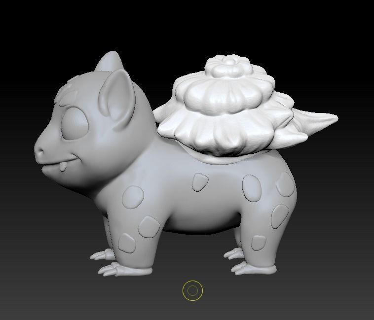 bulbasaur and shell 3D model | CGTrader