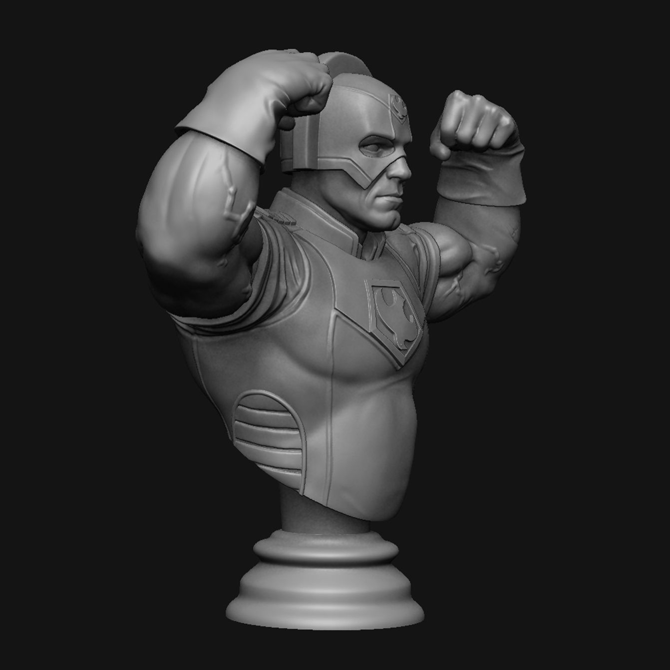 Peacemaker bust 3D model 3D printable | CGTrader