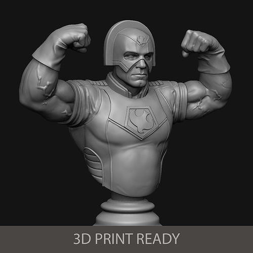 Peacemaker bust 3D model 3D printable | CGTrader