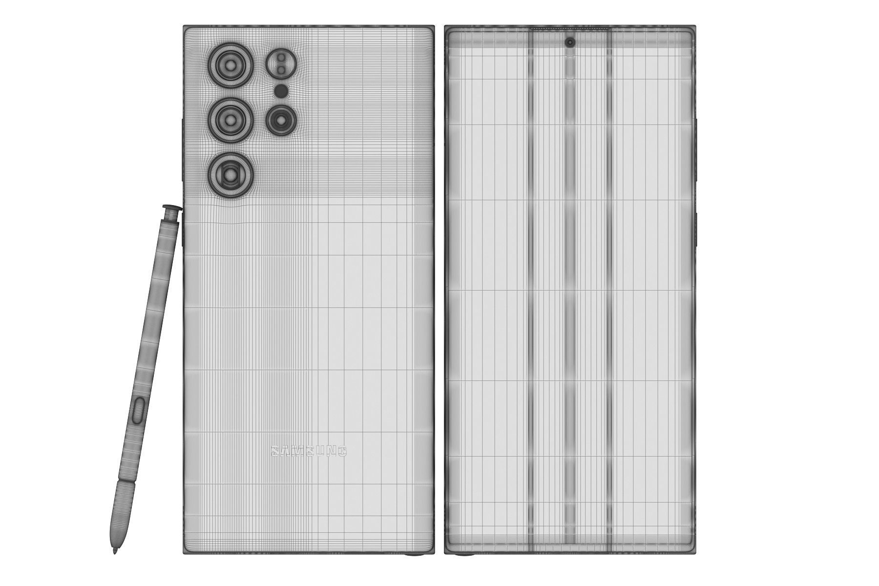 Samsung Galaxy S22 Ultra Burgundy 3D model | CGTrader