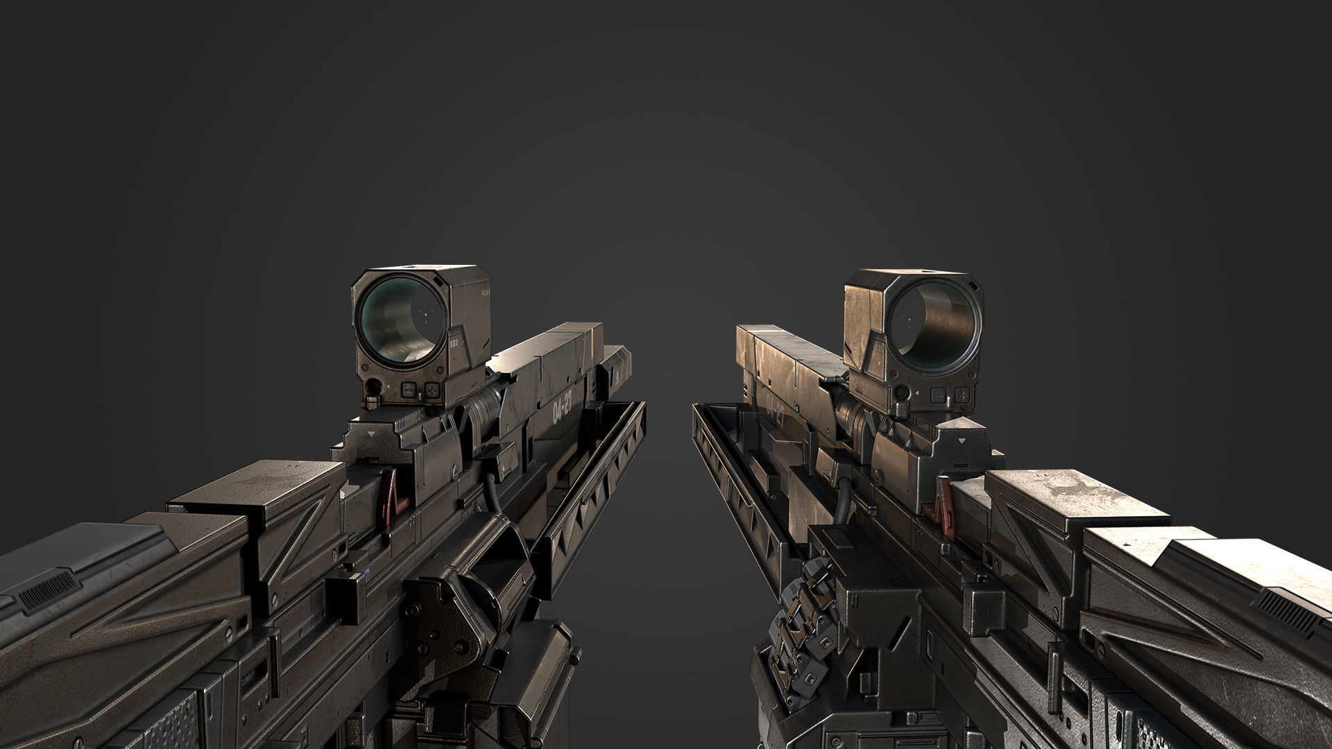 3D model Modular Sci-fi gun VR / AR / low-poly | CGTrader