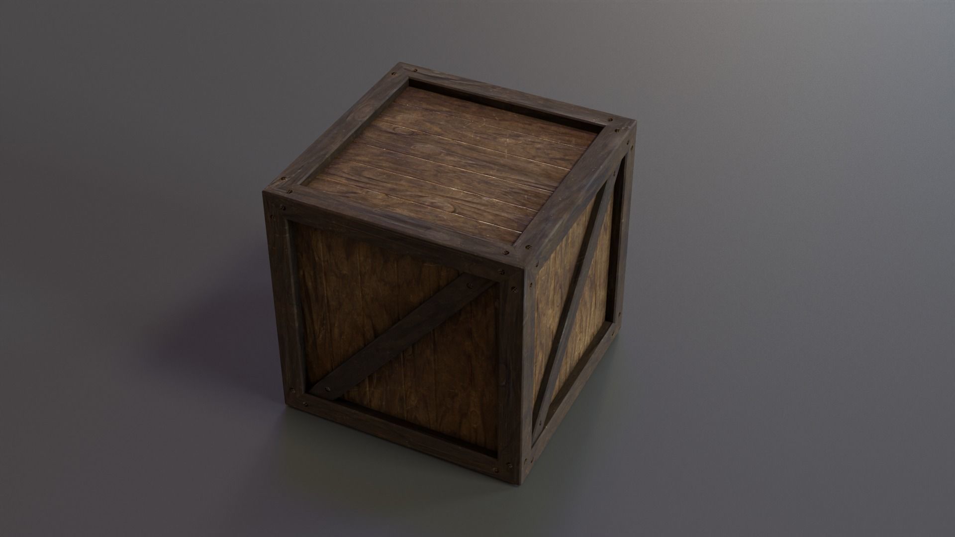 3D model Stylized Wooden Crate PBR VR / AR / low-poly | CGTrader