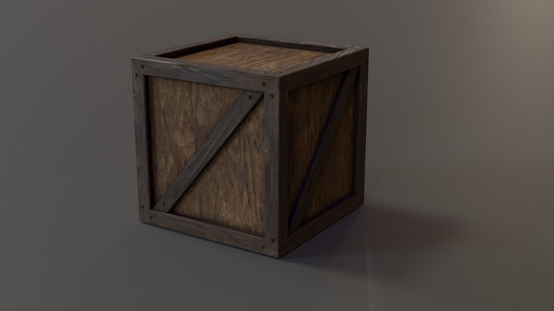 3D model Stylized Wooden Crate PBR VR / AR / low-poly | CGTrader