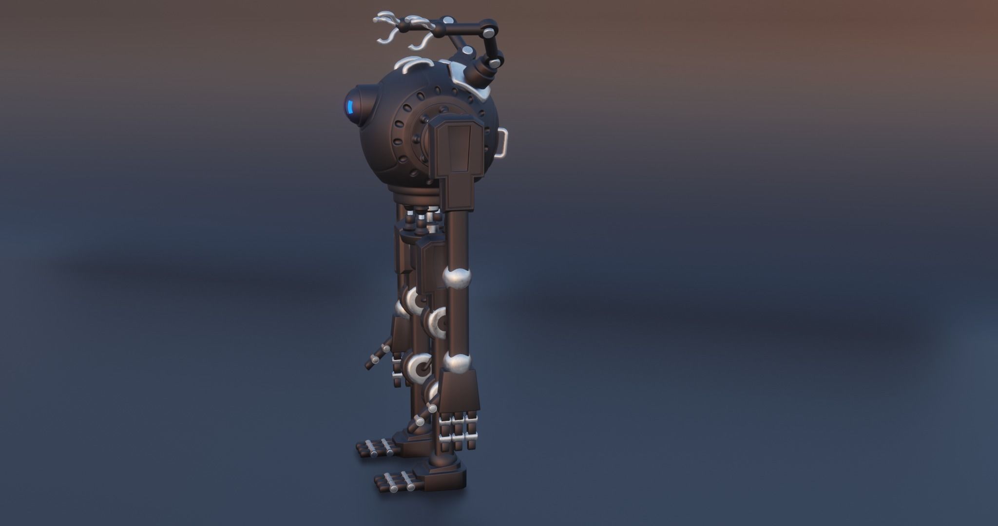 robo-titan 3D model rigged | CGTrader