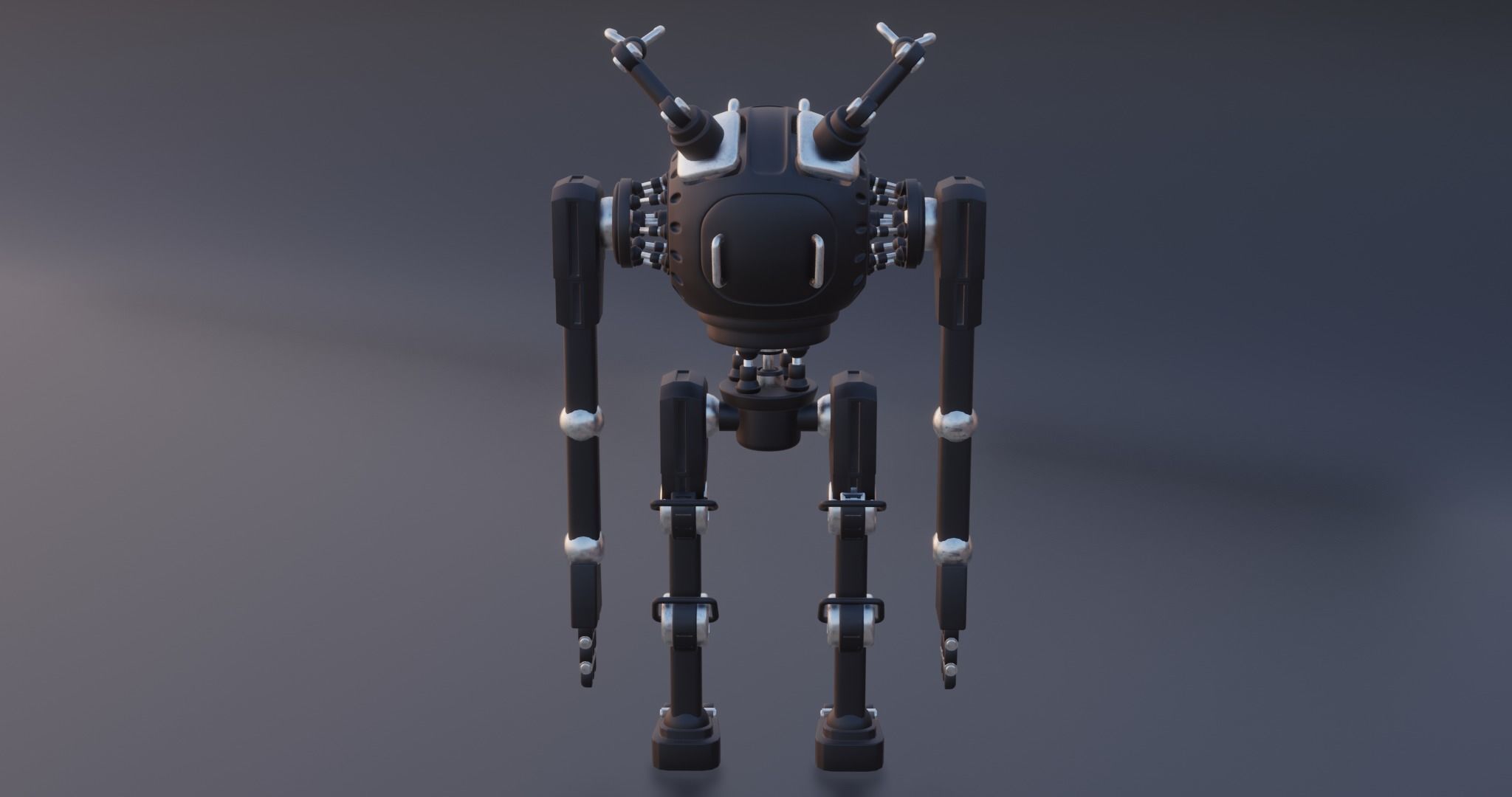 robo-titan robot with eyes 3D model rigged | CGTrader