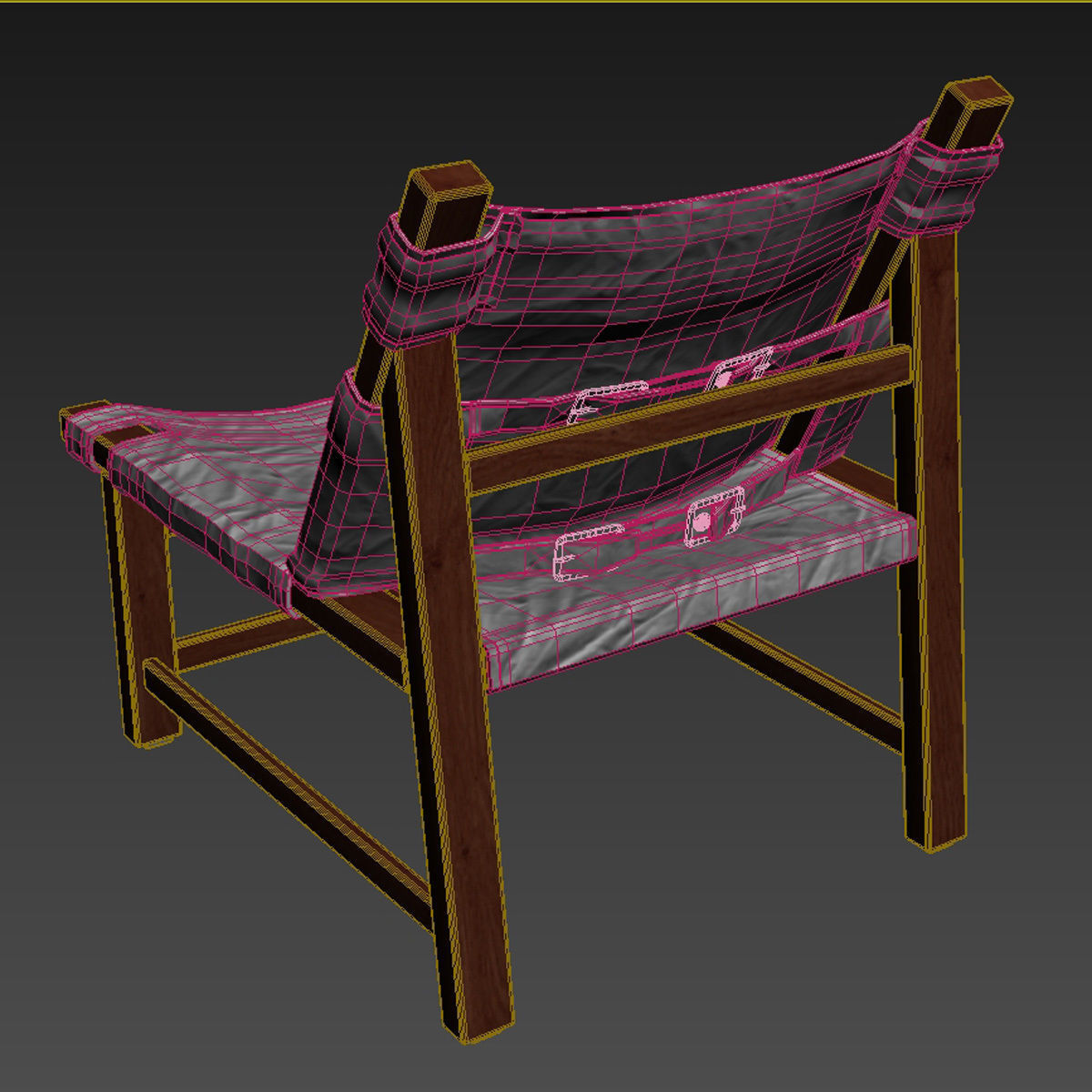 Primitive collections Winchester leather chair 3D model | CGTrader