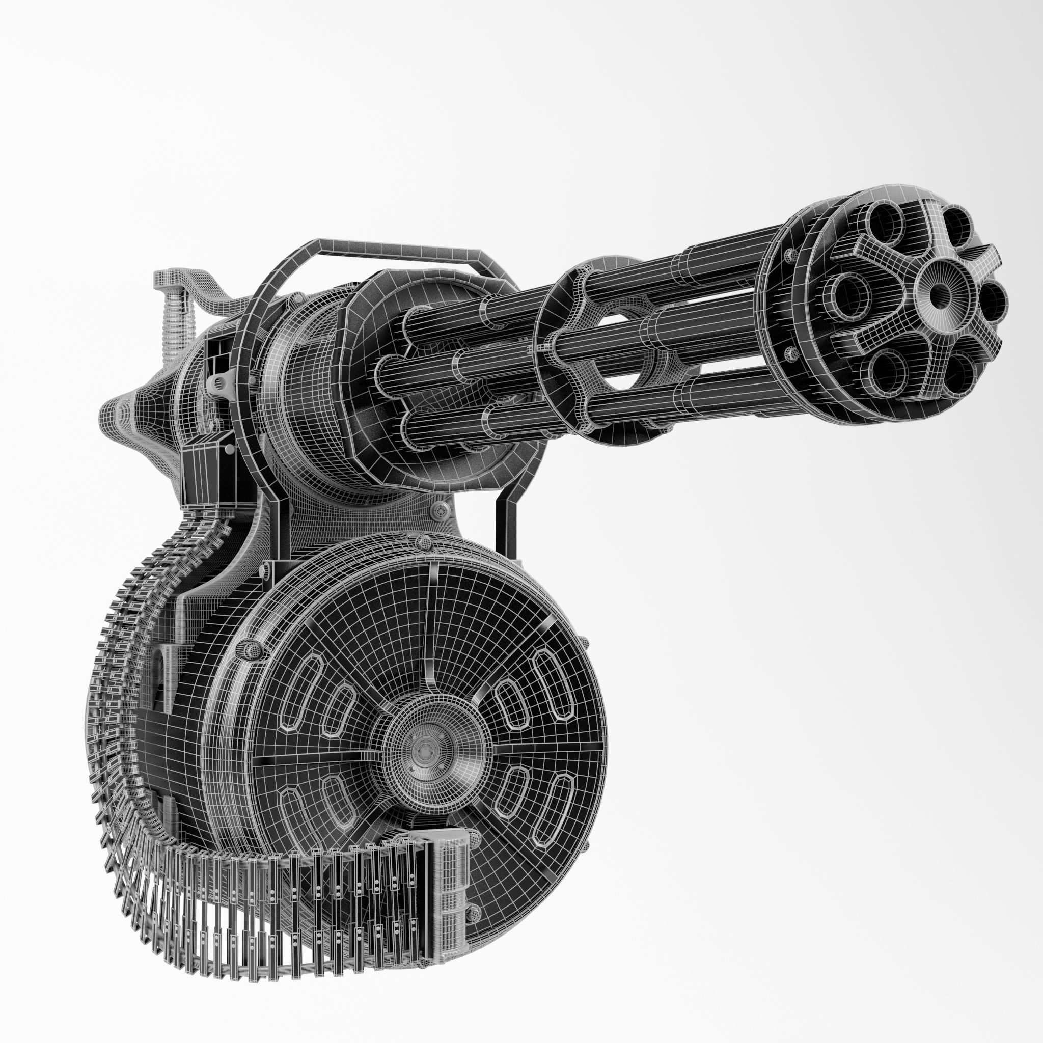 Minigun Fallout 3D model | CGTrader