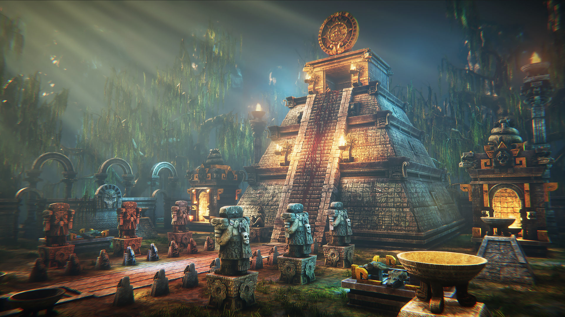 3D model Aztec temple VR / AR / low-poly | CGTrader