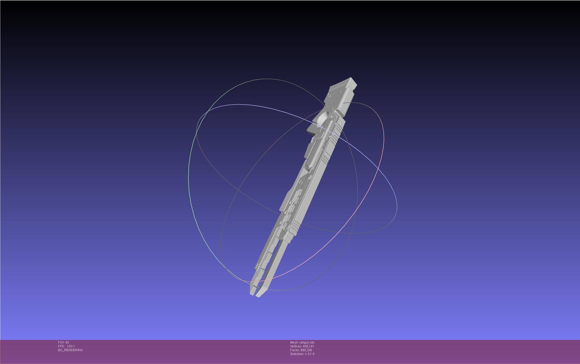 Murder Drones Uzi Railgun Basic Model 3D model | CGTrader