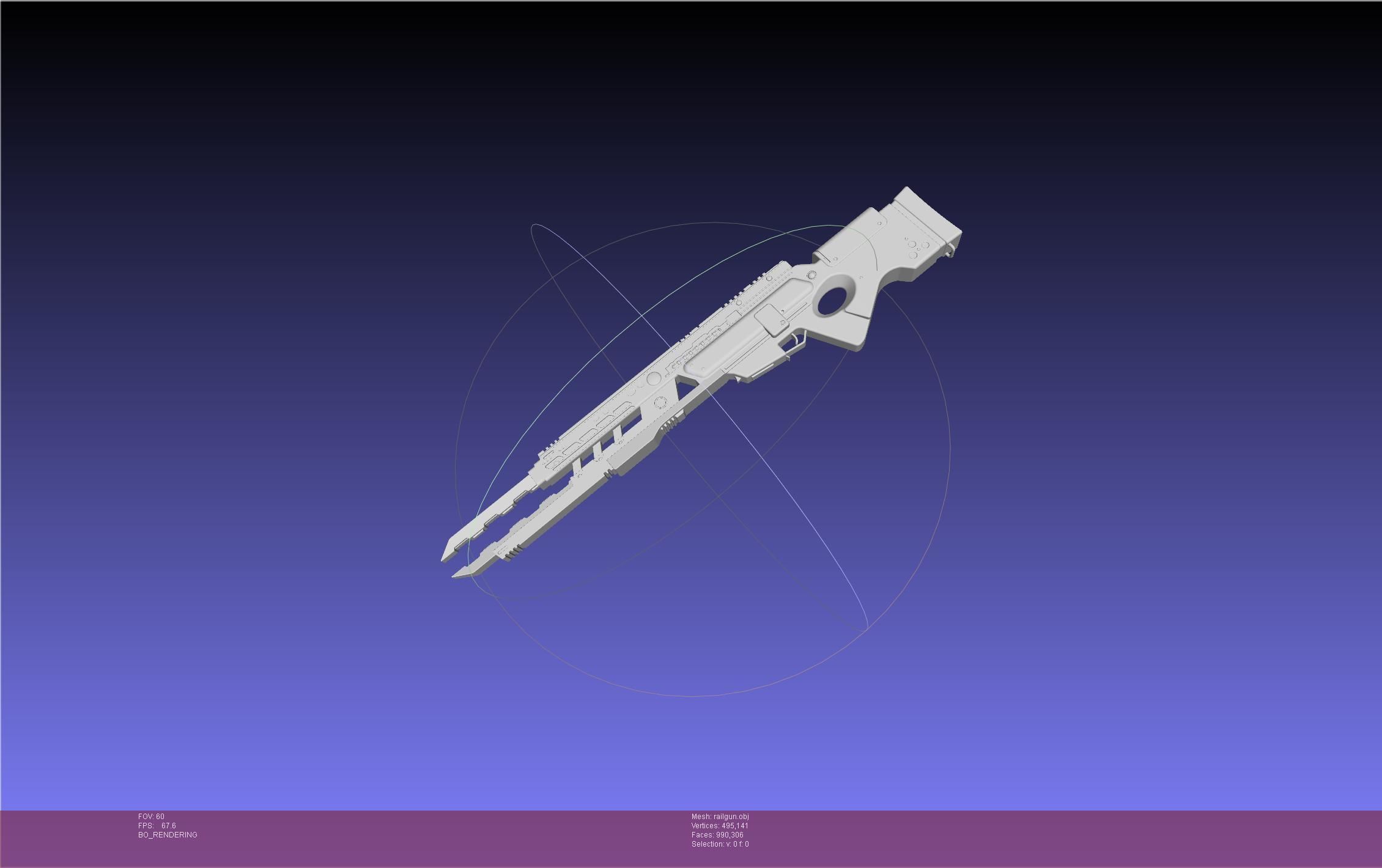 Murder Drones Uzi Railgun Basic Model 3D model | CGTrader