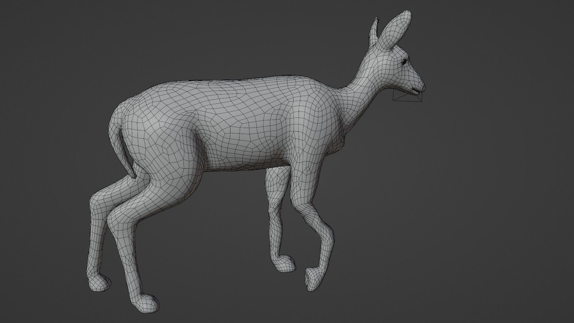 3D model white doe animated VR / AR / low-poly | CGTrader
