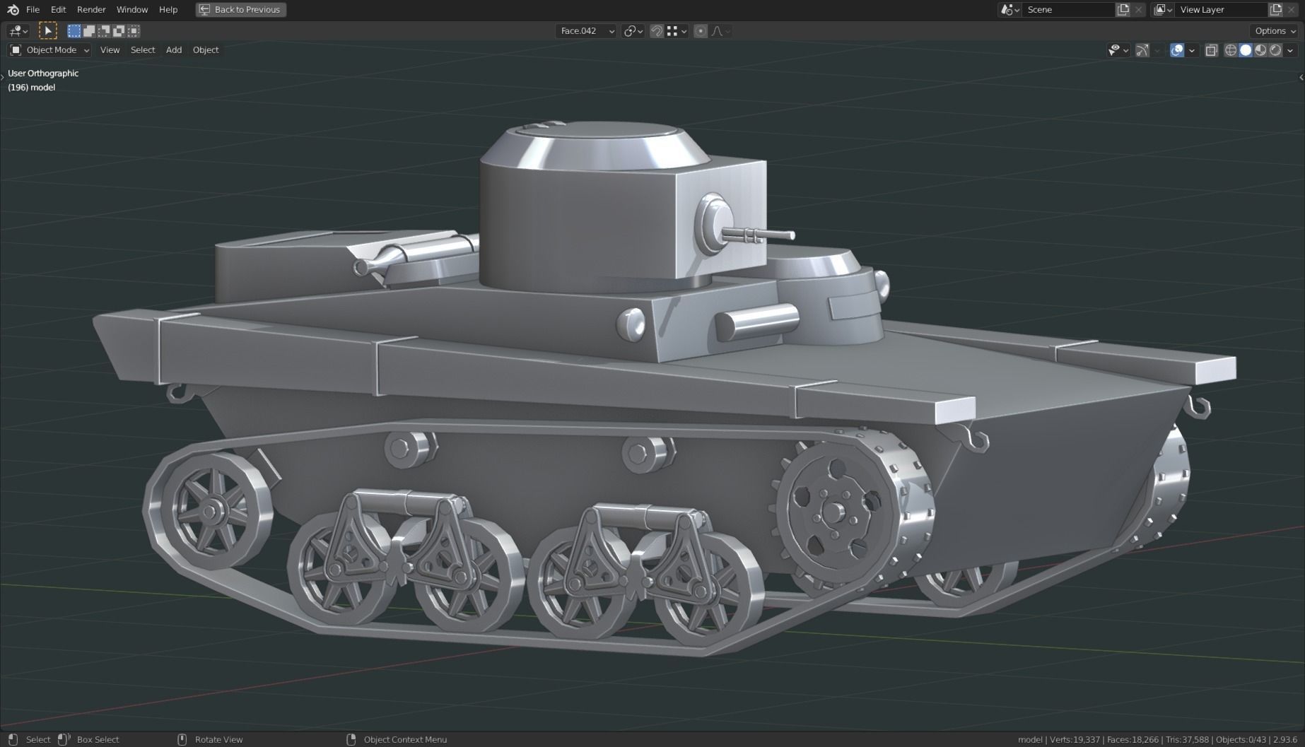 3D model T 37a Tank Base Mesh VR / AR / low-poly | CGTrader