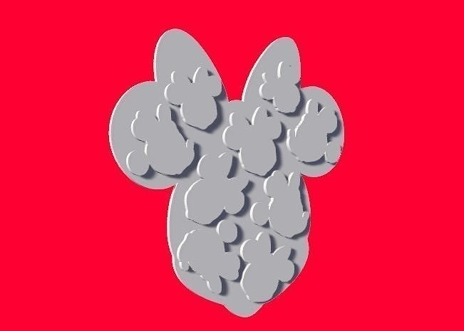 Minnie Mouse Coaster 3D model 3D printable | CGTrader