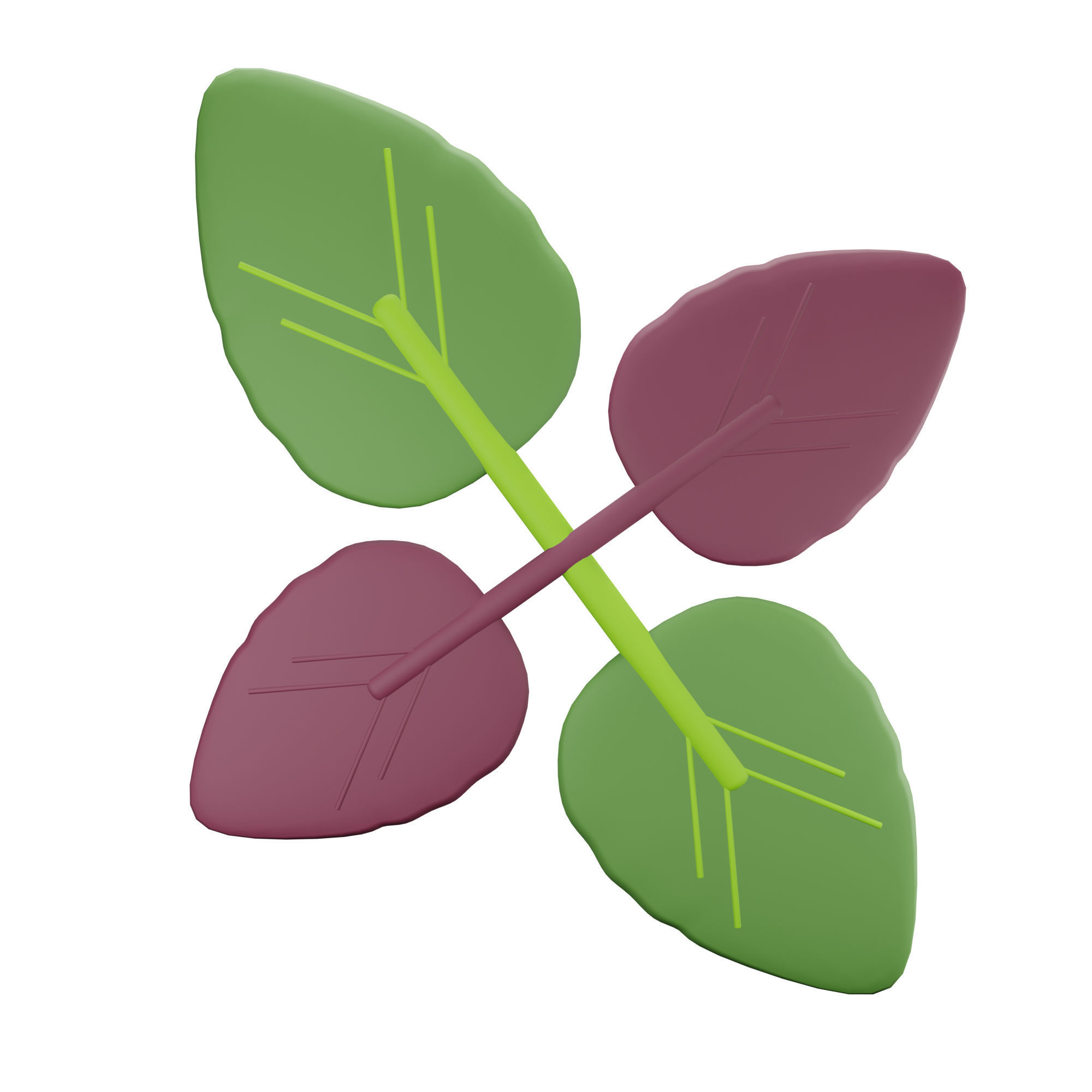 3D model Basil Leaf VR / AR / low-poly | CGTrader