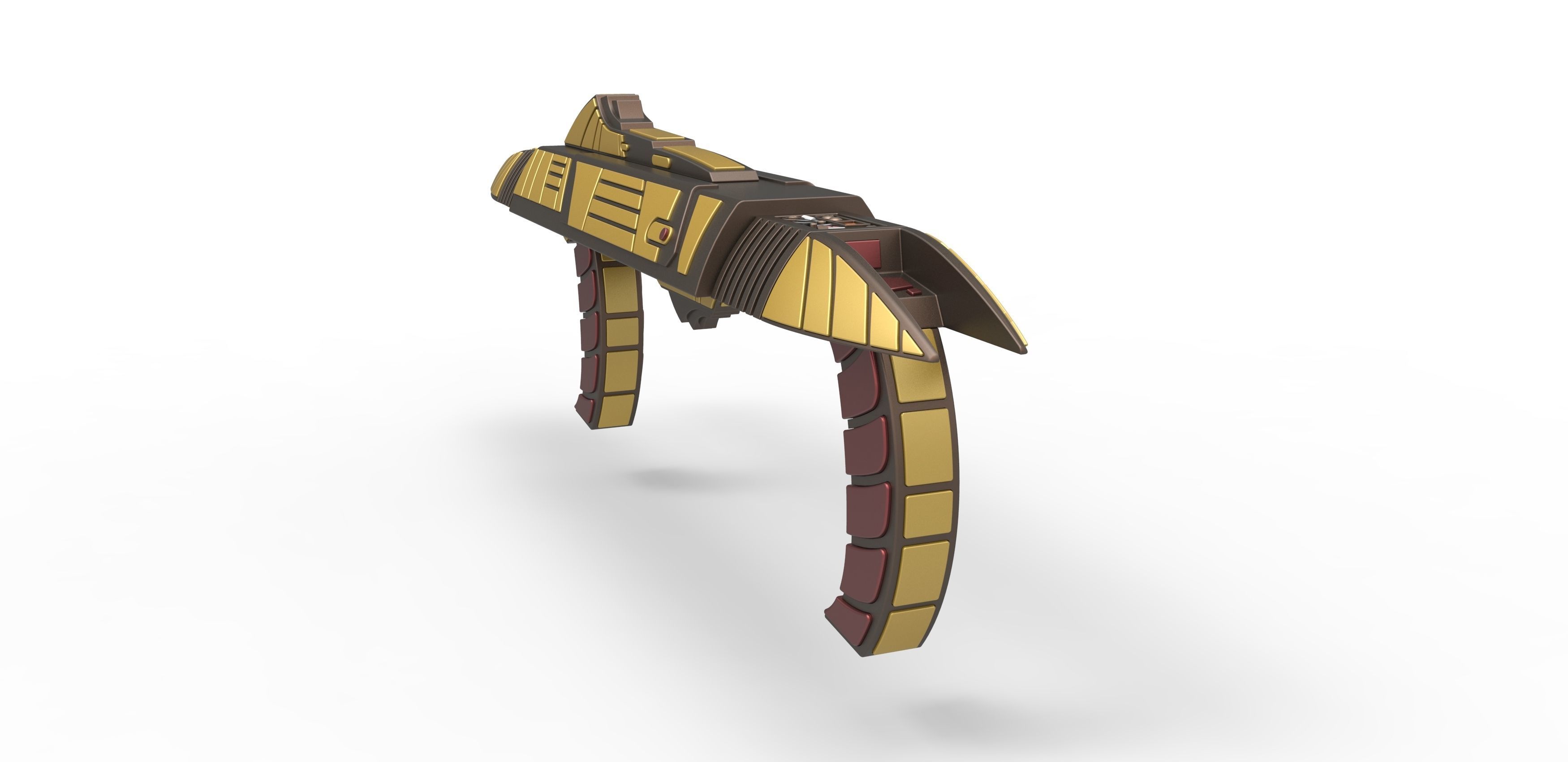 Cardassian phaser rifle from Star Trek Deep Space Nine 3D model 3D ...