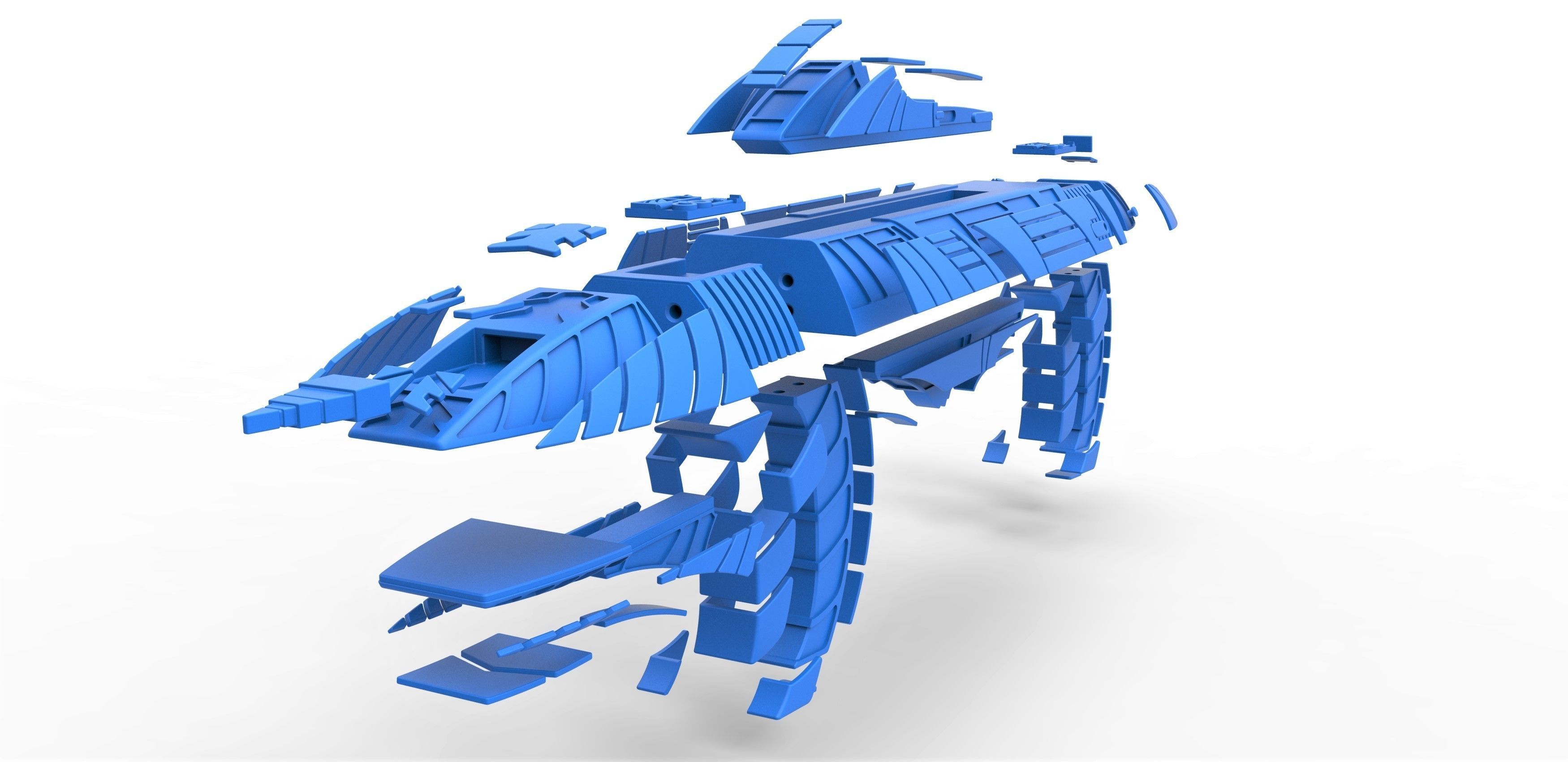 Cardassian phaser rifle from Star Trek Deep Space Nine 3D model 3D ...