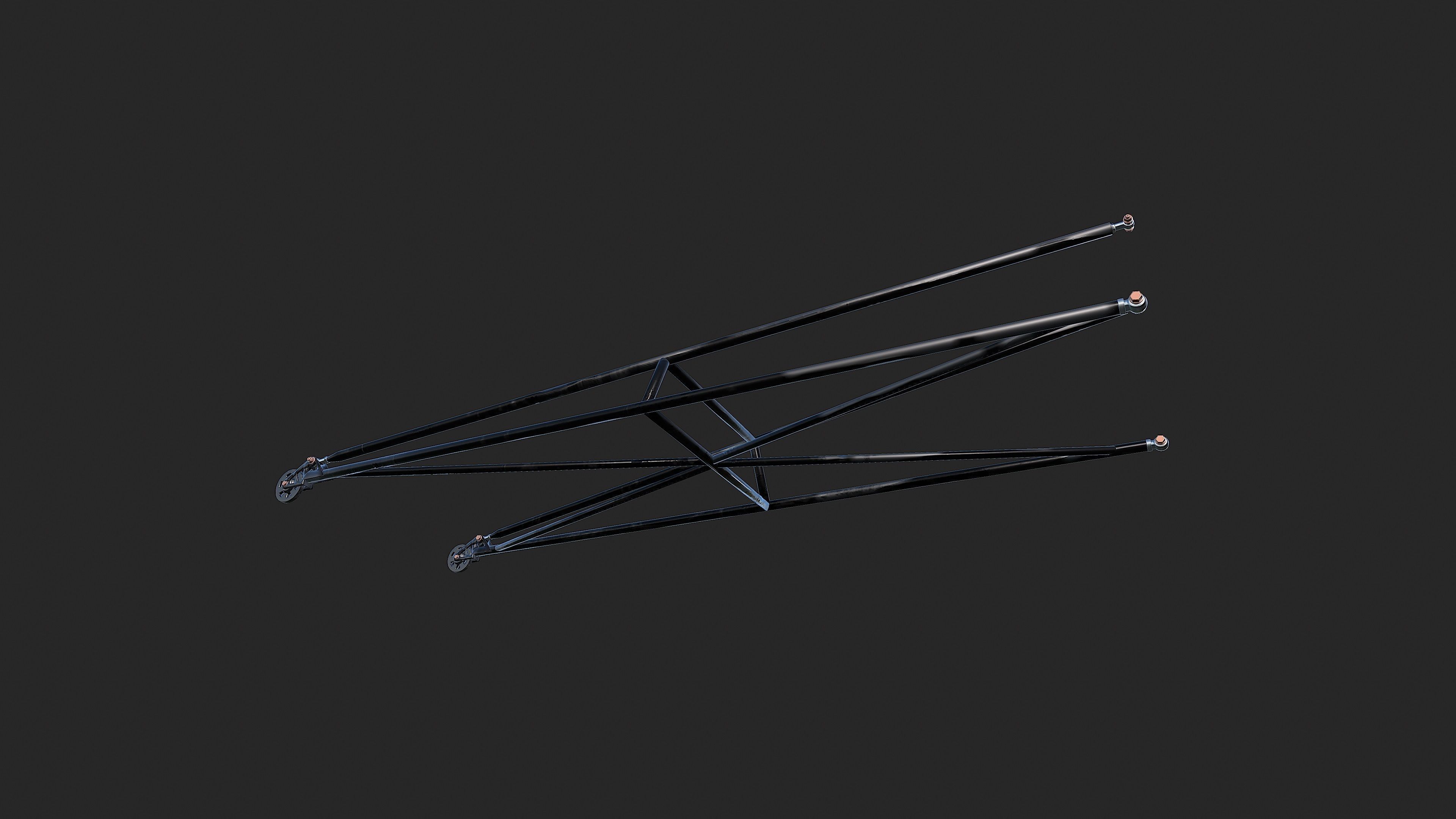 Drag Racing Wheelie Bar 3D model | CGTrader