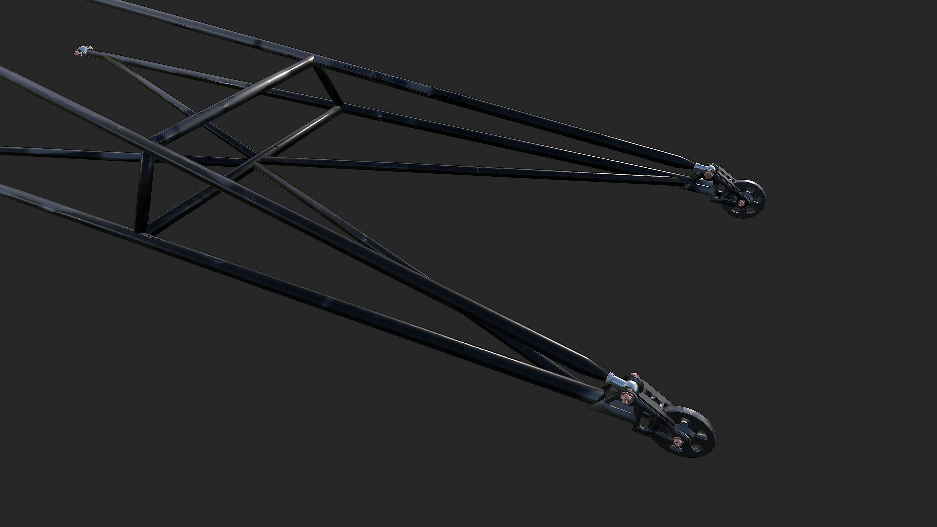 Drag Racing Wheelie Bar 3D model | CGTrader