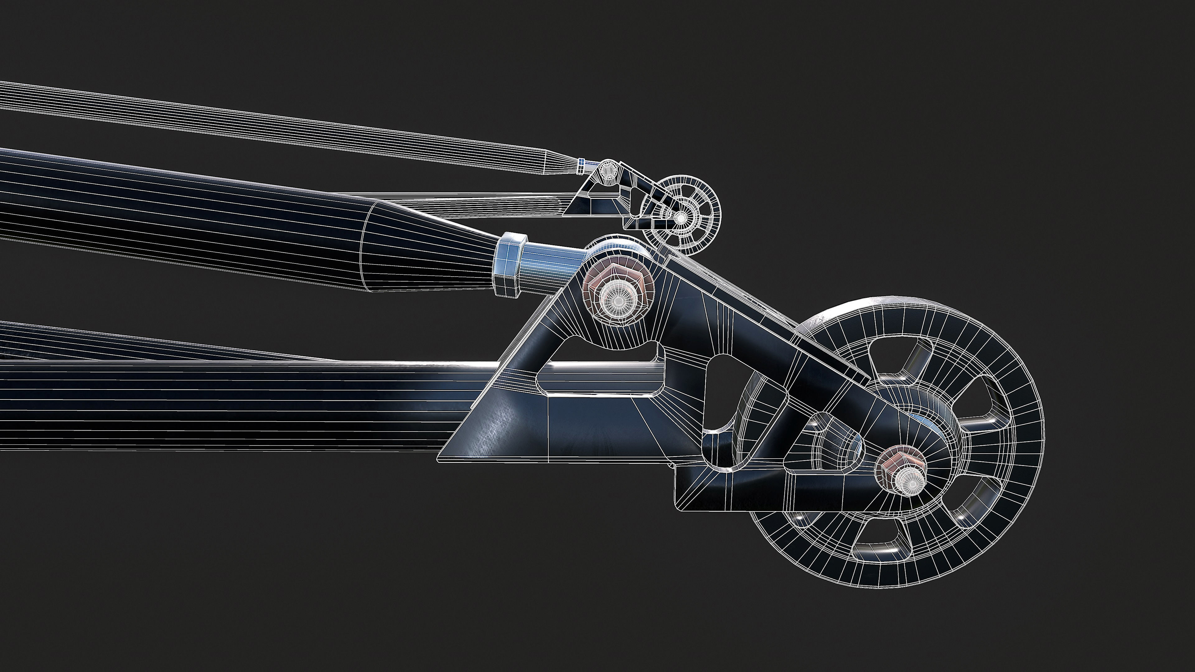 Drag Racing Wheelie Bar 3D model | CGTrader