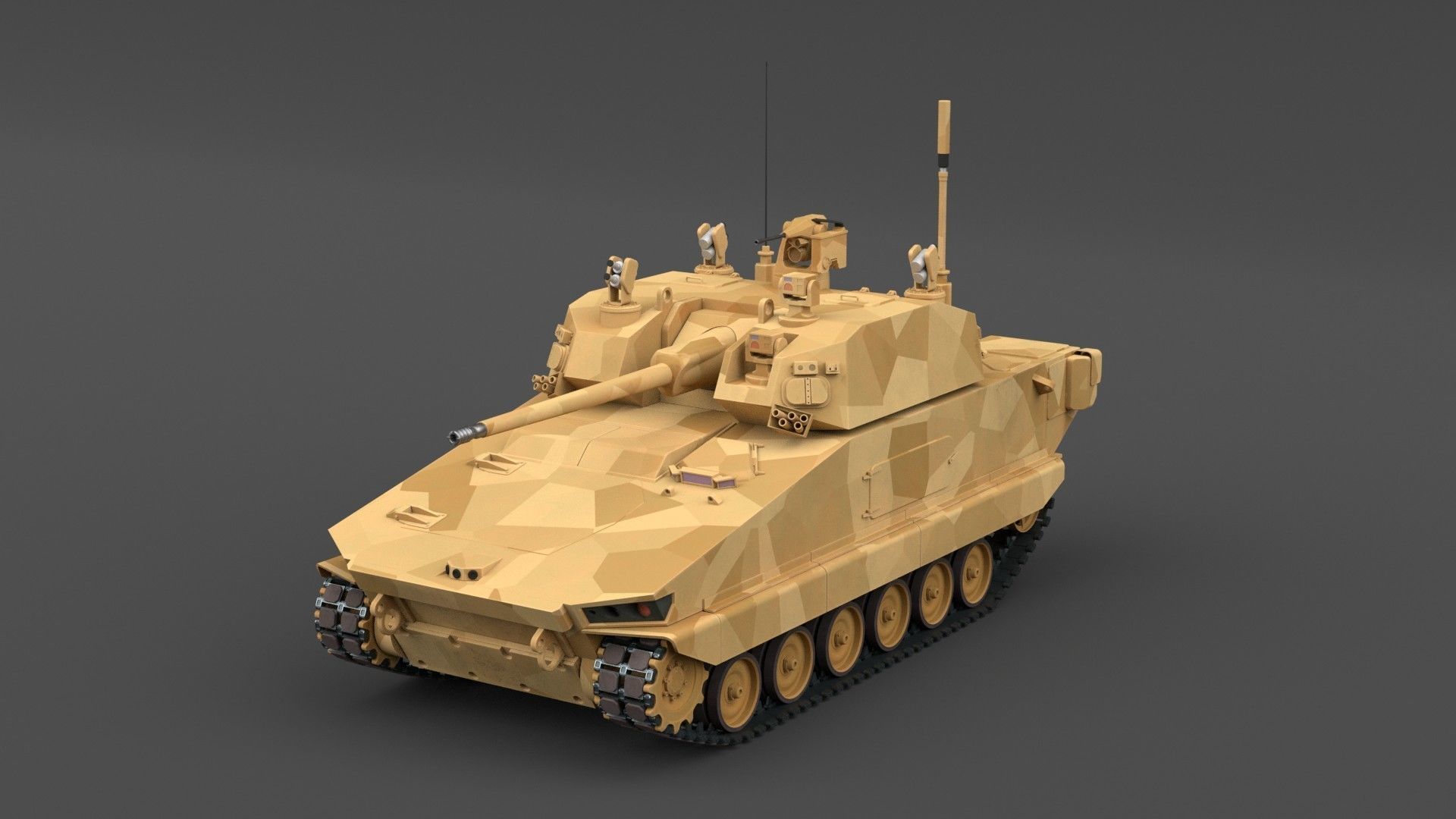 General Dynamics Griffin3 50mm Gun 3D model | CGTrader