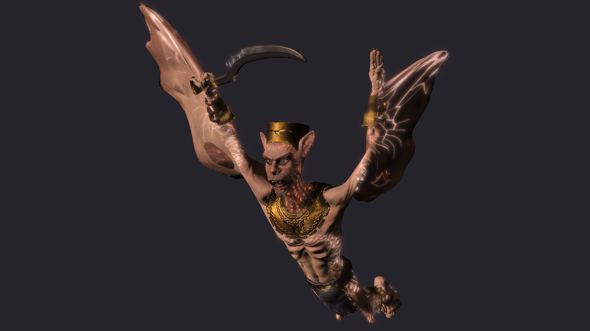 bat king High quality character full Rigged and Animated 3D model ...