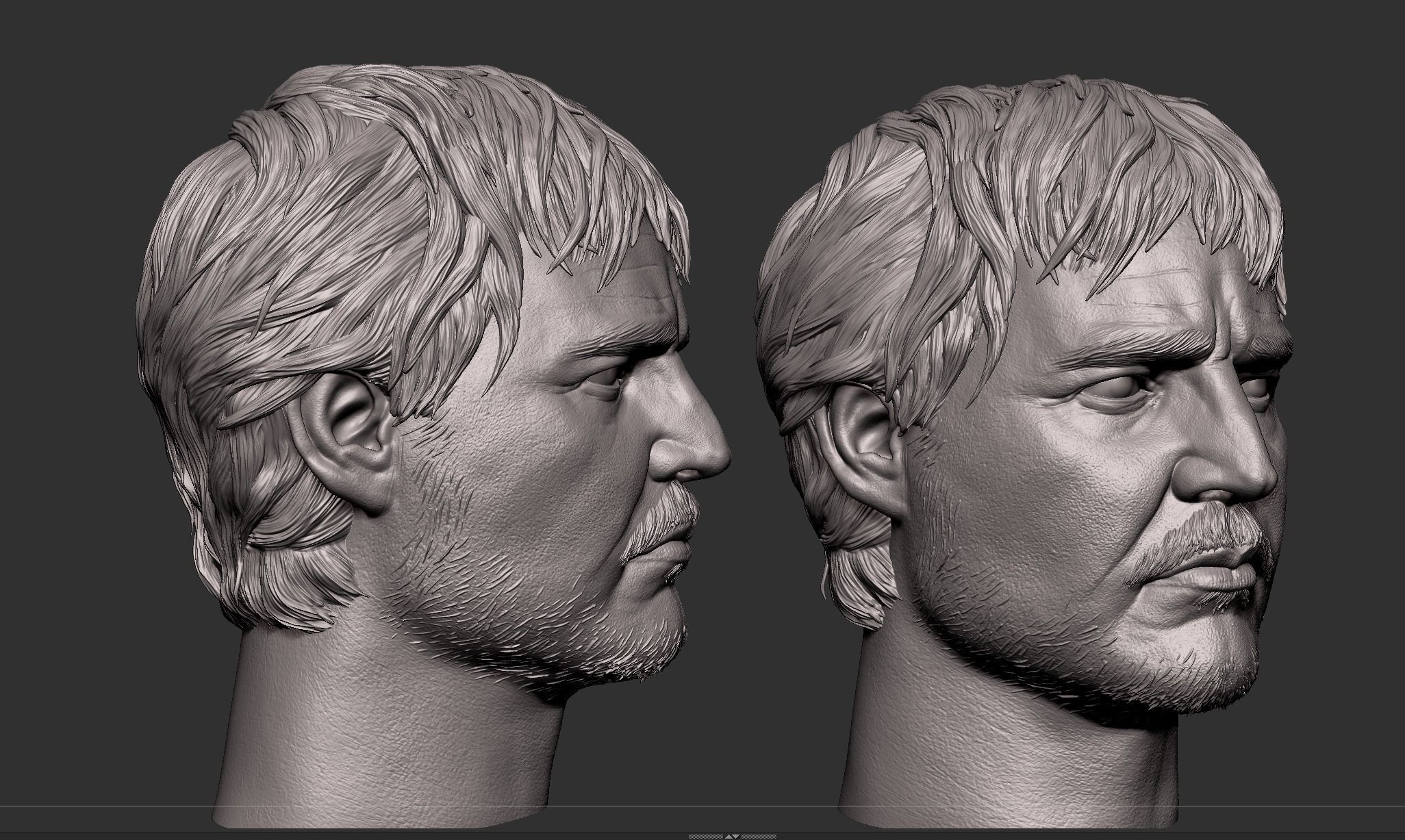 Din Djarin- Pedro Pascal Head 3D model 3D printable | CGTrader