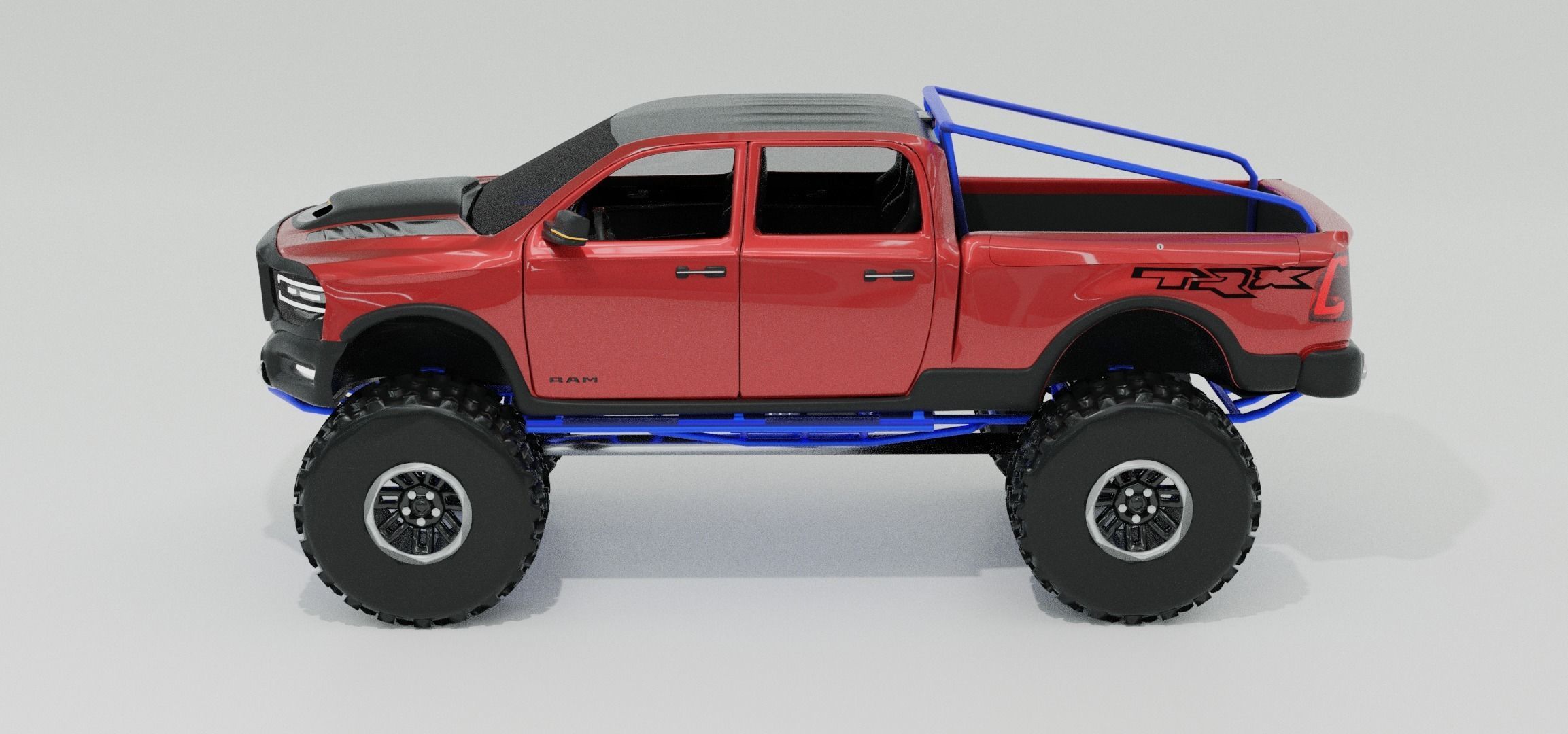 3D model Dodge Ram Monster Truck VR / AR / low-poly | CGTrader