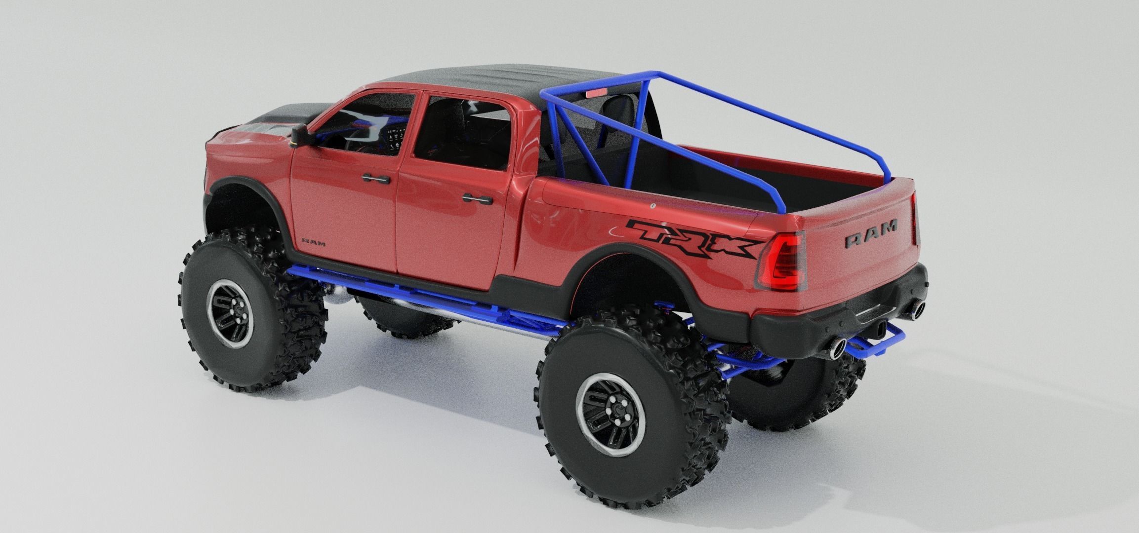 3D model Dodge Ram Monster Truck VR / AR / low-poly | CGTrader