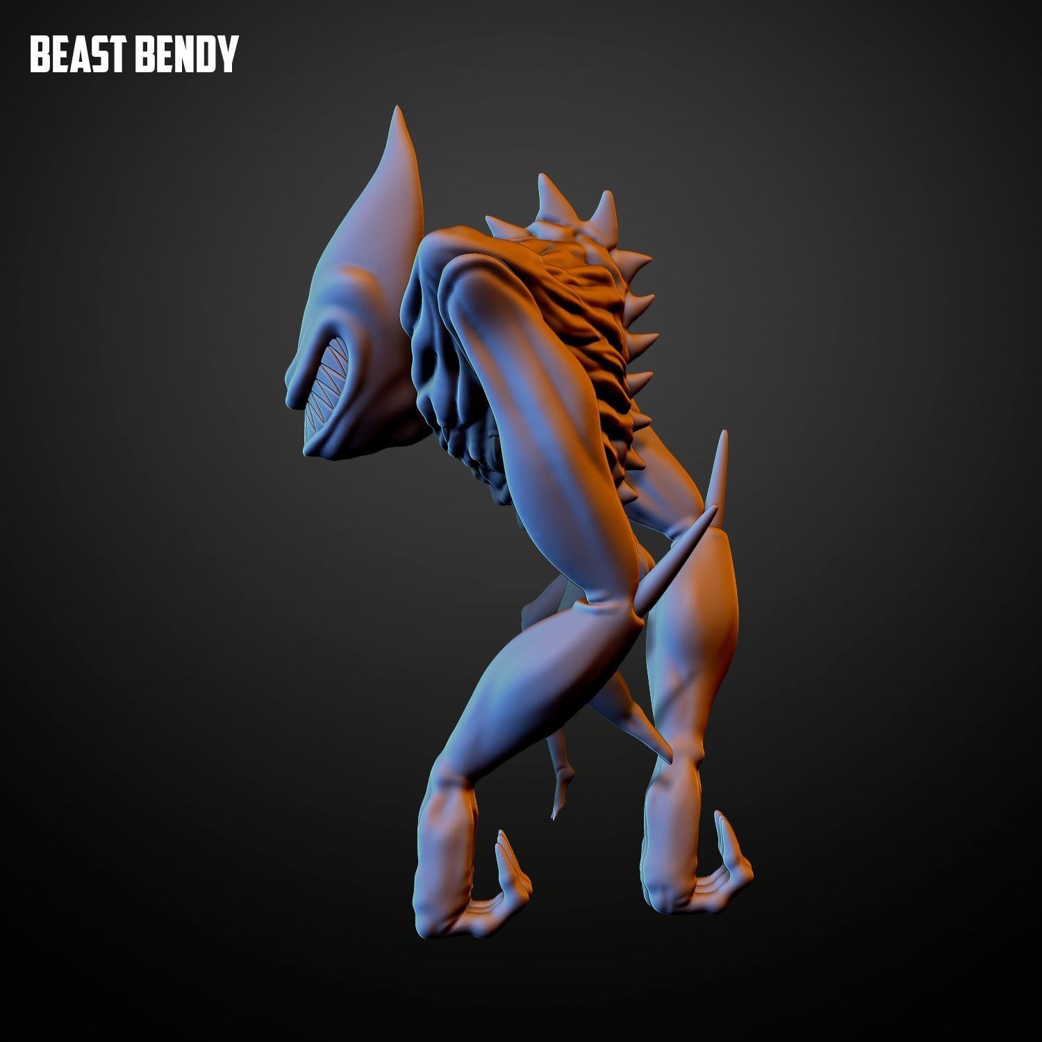 BEAST BENDY 3D model 3D printable | CGTrader