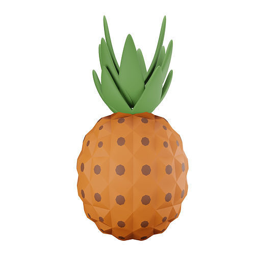 3D model Pineapple VR / AR / low-poly | CGTrader