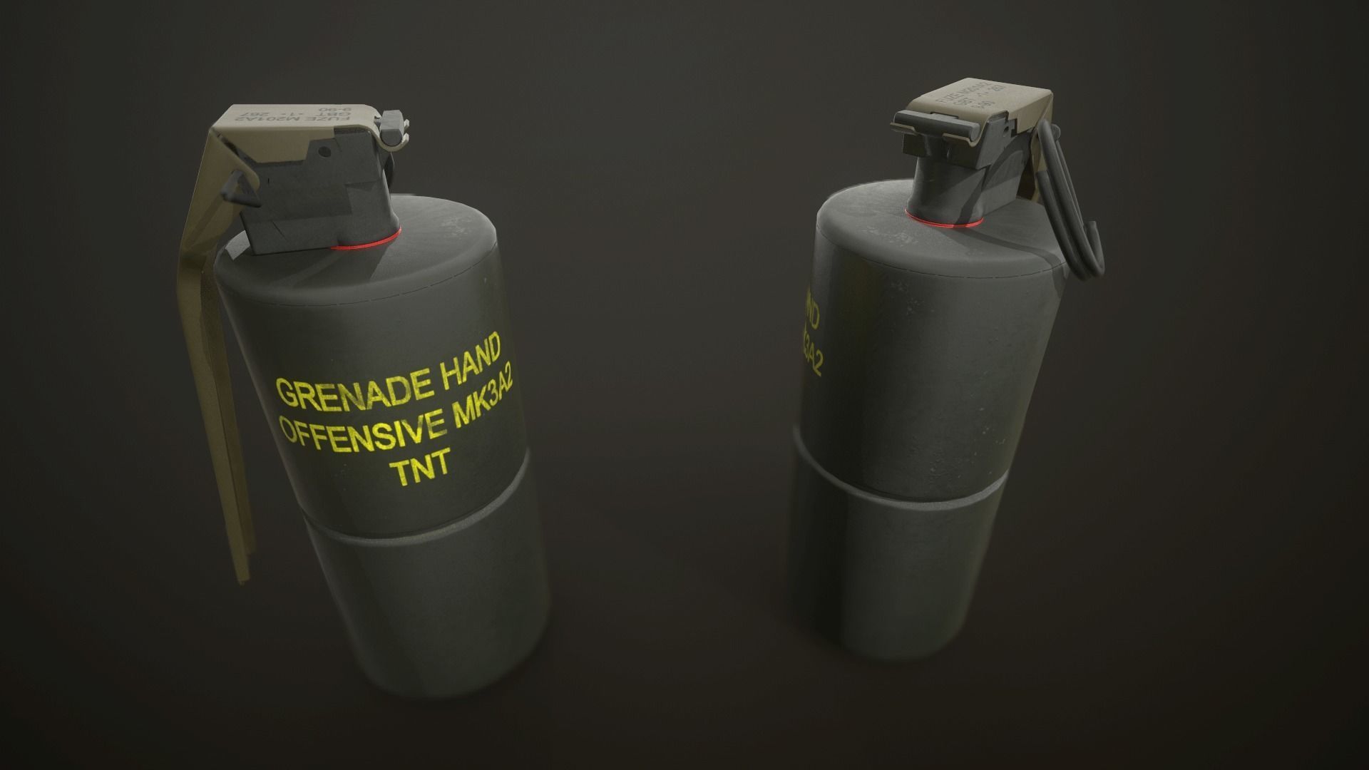 3D model MK3A2 Grenade VR / AR / low-poly | CGTrader