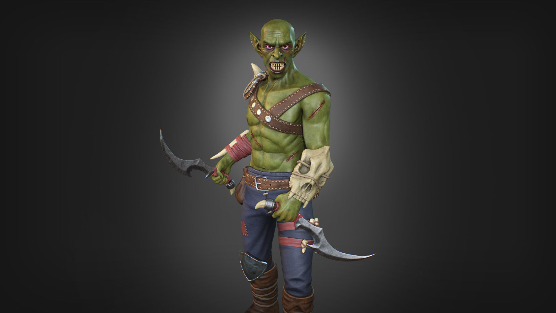 3D model Orc Goblin Assasin 04 VR / AR / low-poly rigged | CGTrader