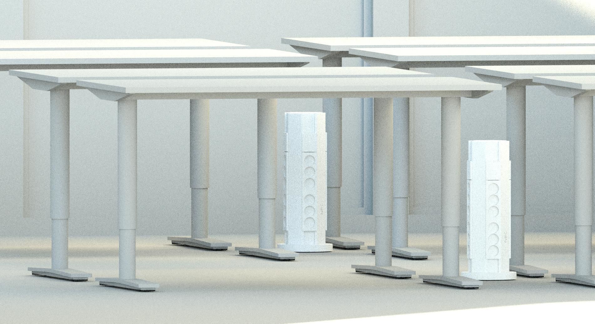 Revit - Service outlet pole package 3D model | CGTrader
