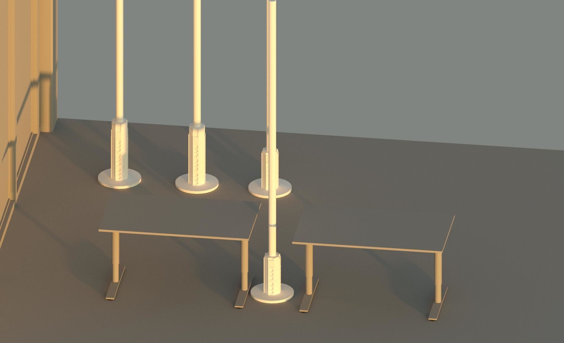 Revit - Service outlet pole package 3D model | CGTrader
