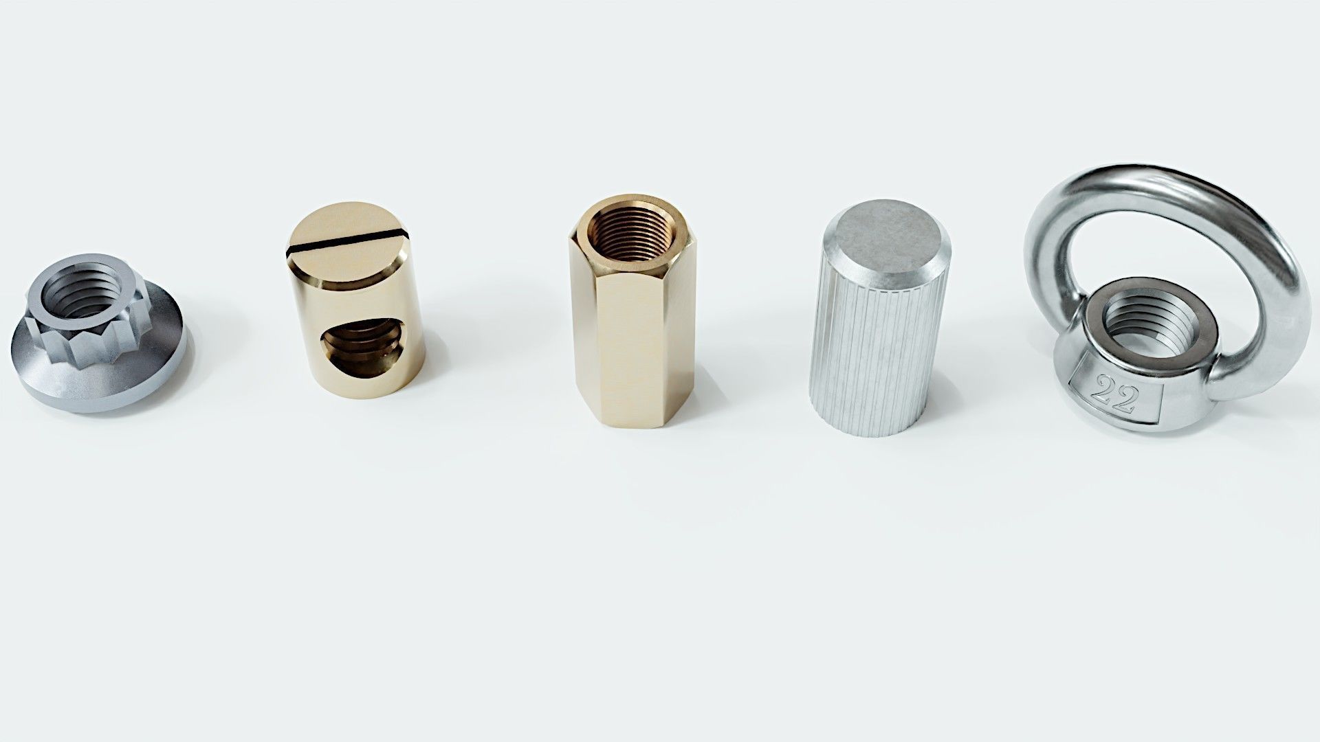 Large collection of fasteners 3D model | CGTrader