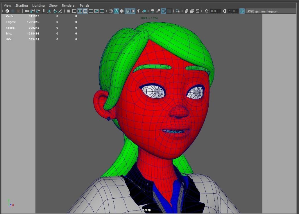Woman cartoon Style Pixar - Basemesh 3D model | CGTrader