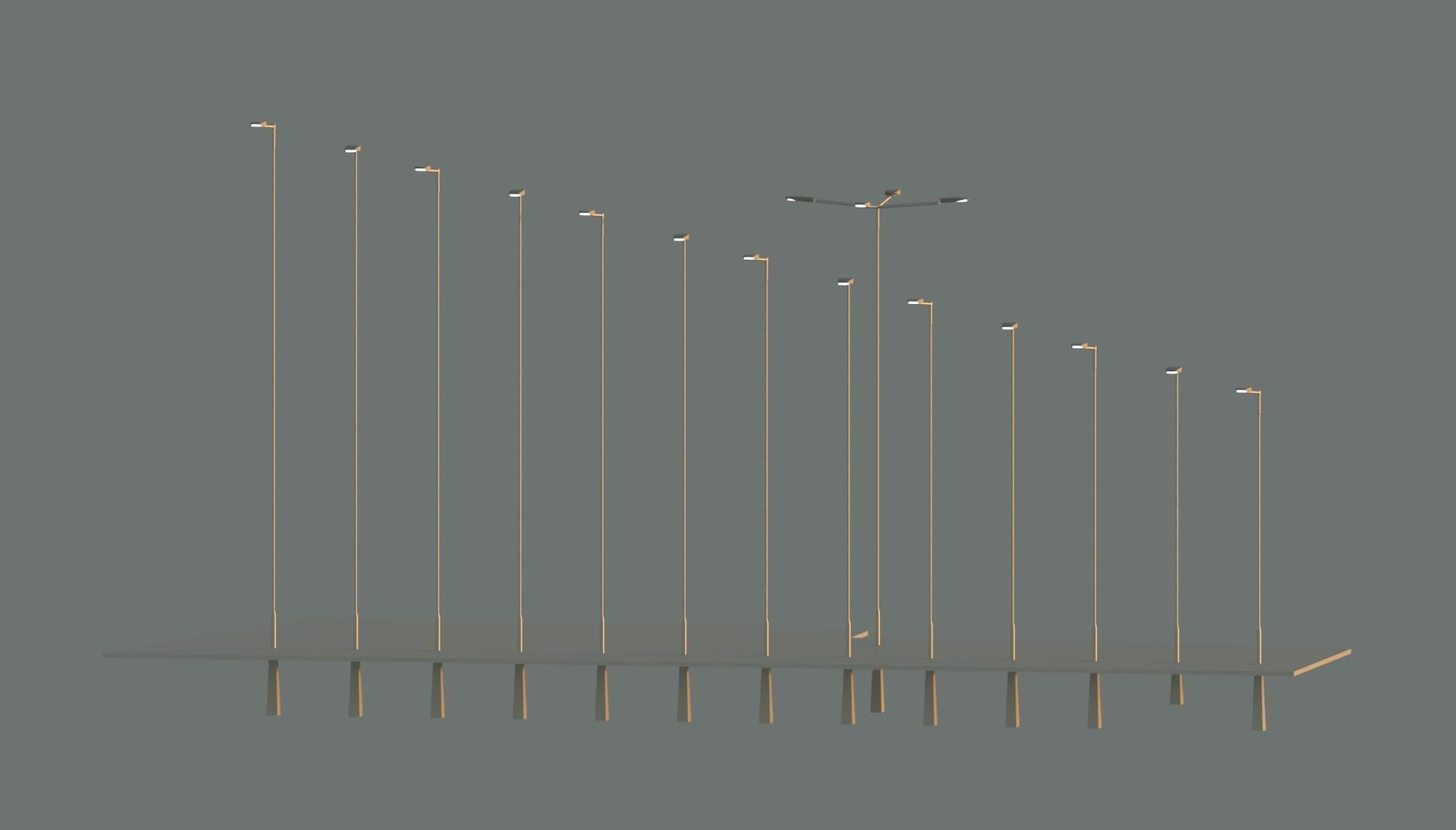 Revit - Light Pole package 3D model | CGTrader