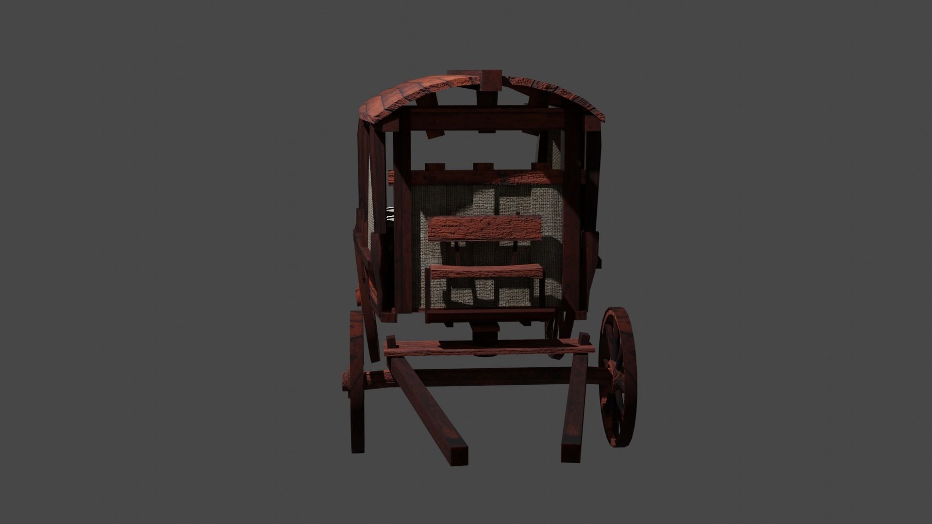 telega carriage 3D model | CGTrader