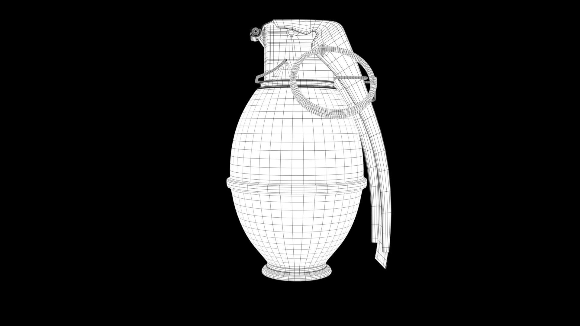 M61 3D Model metal grenade in middle of field 3D model | CGTrader