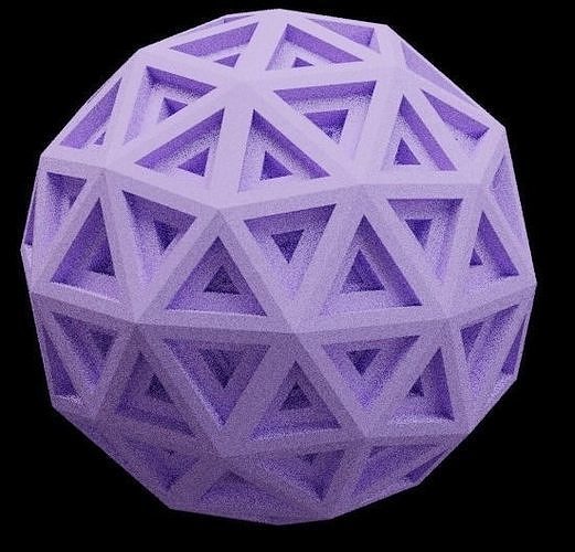 3D model lowpoly abstract sphere VR / AR / low-poly | CGTrader