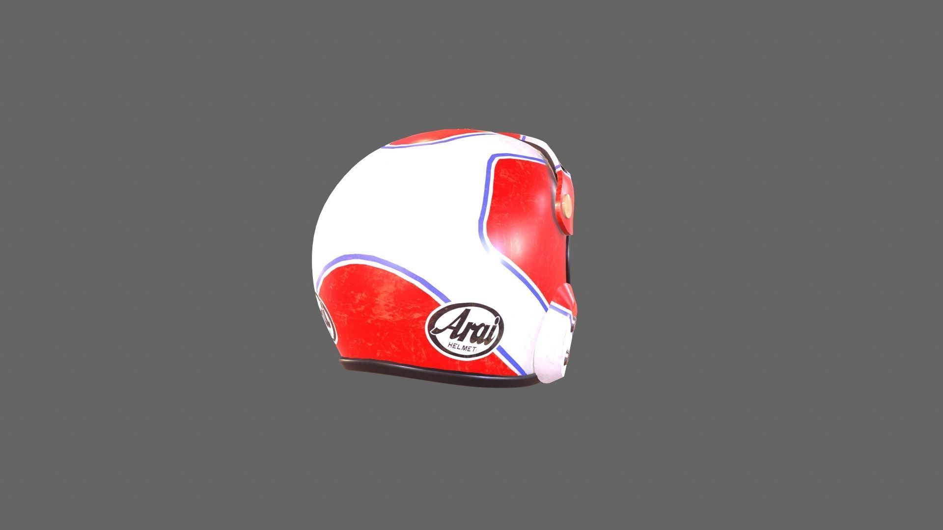 3D model Motocross helmet Arai MX A Jeff Stanton VR / AR / low-poly ...