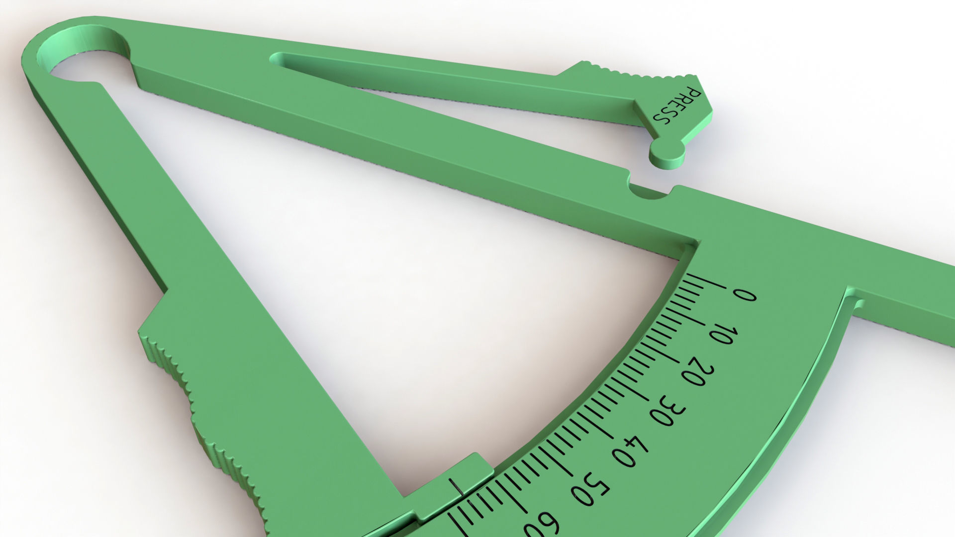 Skinfold Caliper 3D model 3D printable | CGTrader