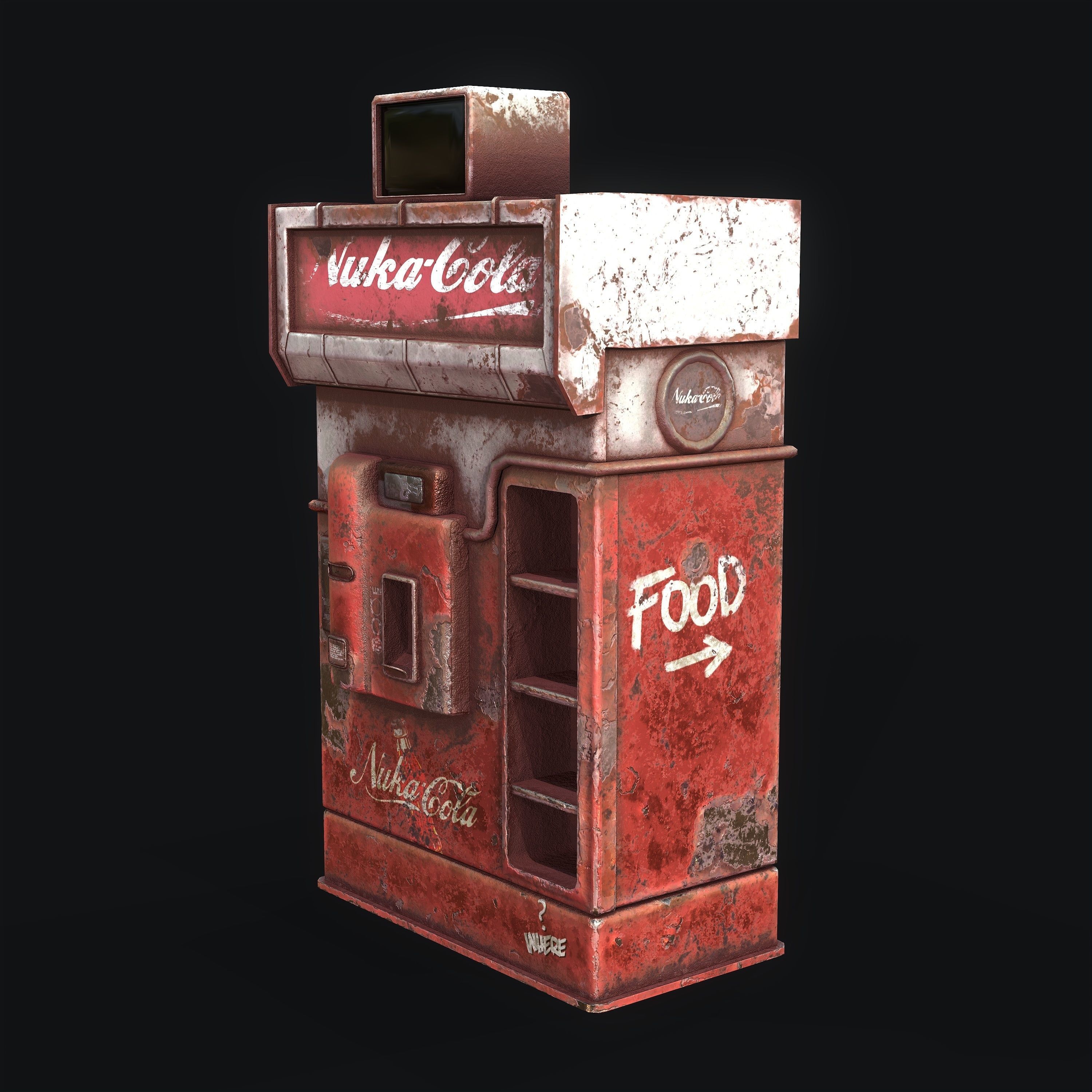 3D model Vending Machine - Nuka Cola VR / AR / low-poly | CGTrader