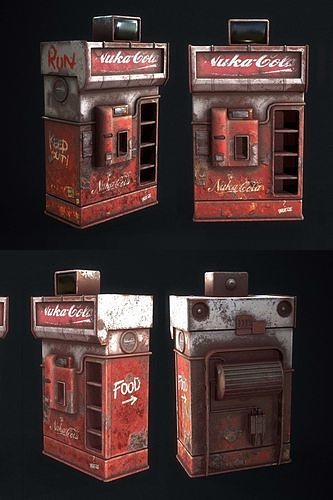 3D model Vending Machine - Nuka Cola VR / AR / low-poly | CGTrader