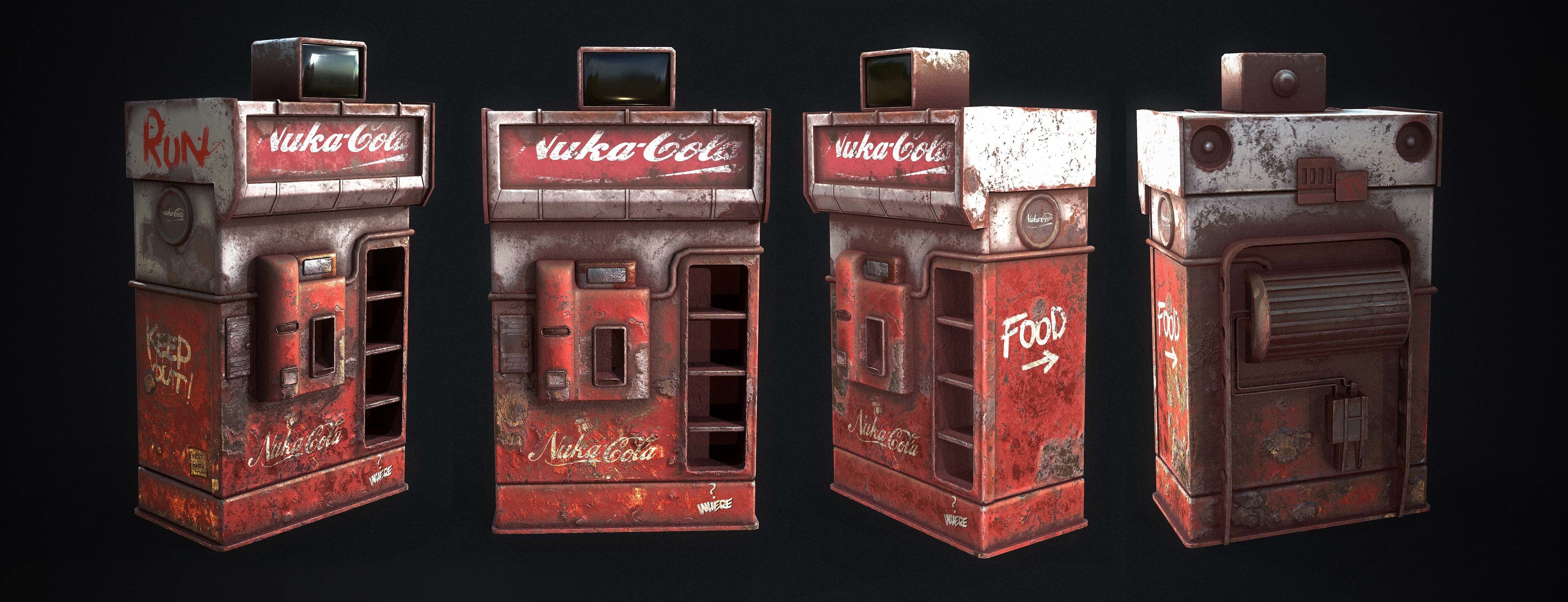 3D model Vending Machine - Nuka Cola VR / AR / low-poly | CGTrader