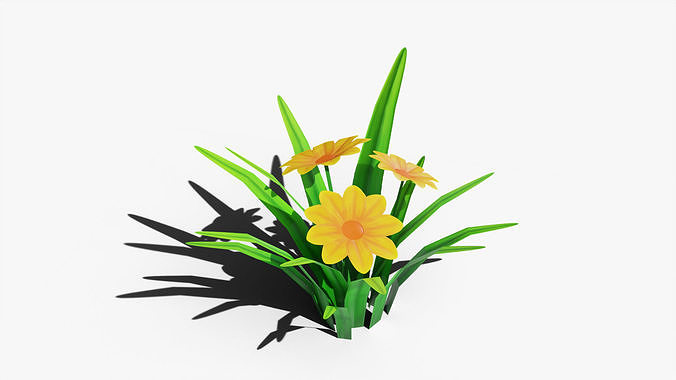 3D model Stylized Daisy VR / AR / low-poly | CGTrader