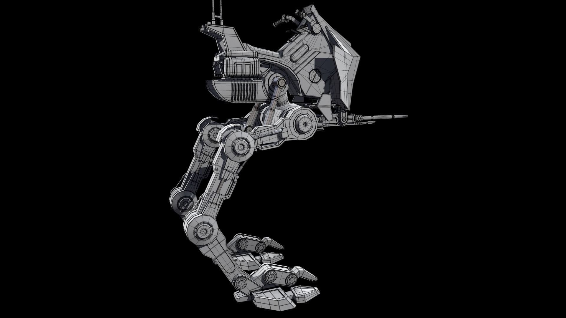 3D model Sci fi Starwars Walker VR / AR / low-poly | CGTrader