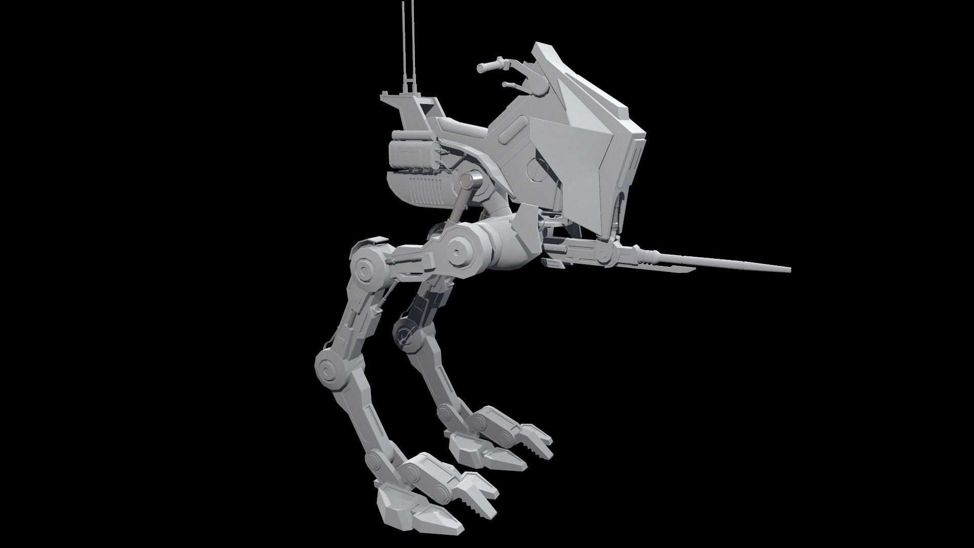 3D model Sci fi Starwars Walker VR / AR / low-poly | CGTrader