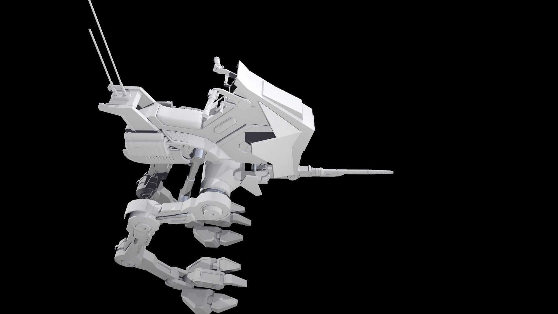 3D model Sci fi Starwars Walker VR / AR / low-poly | CGTrader